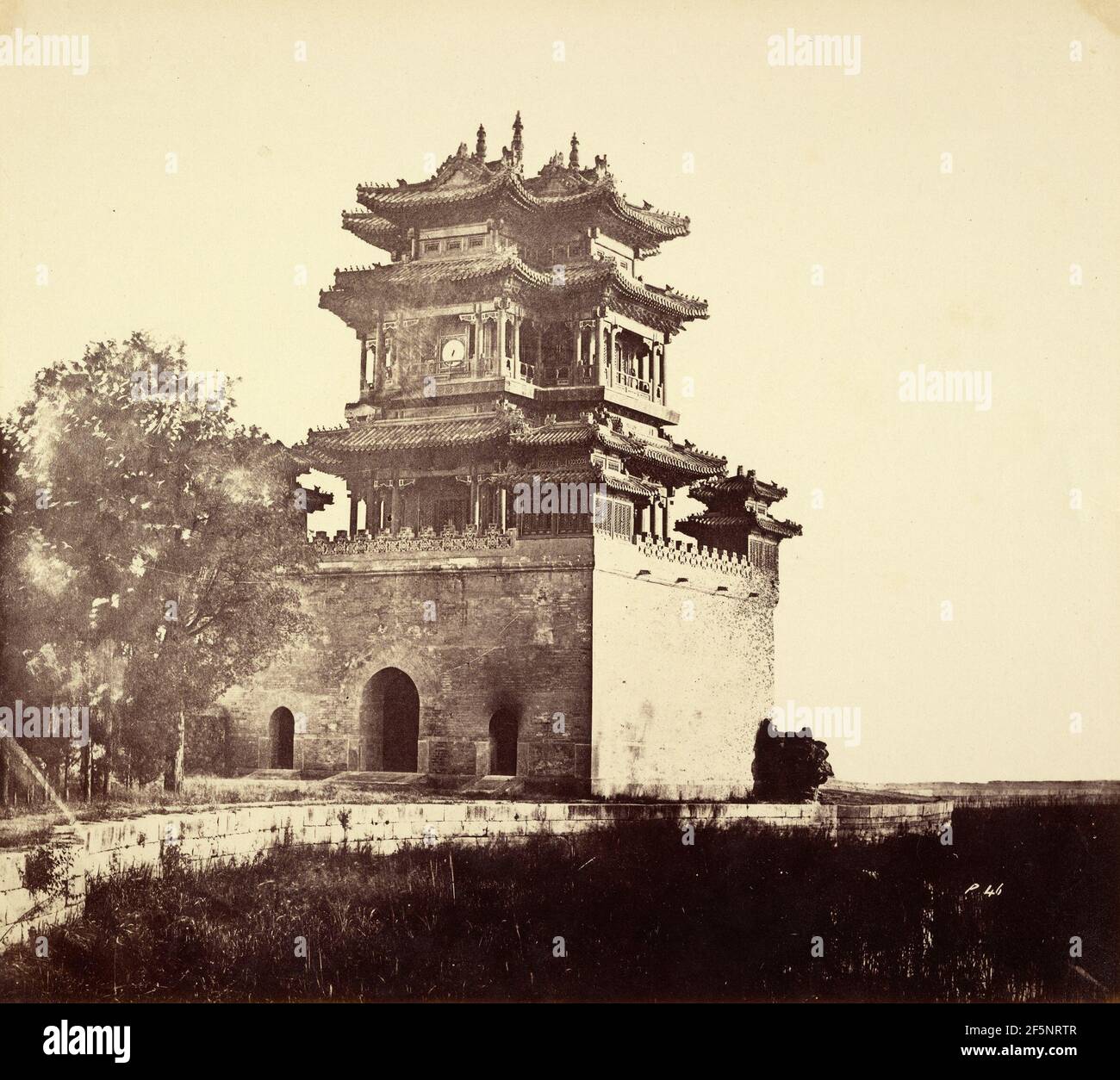 Imperial Summer Palace, before the burning,Yuen-Ming-Yuen, Peking Stock ...