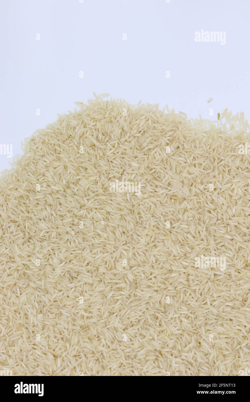 rice background,white jasmine rice closeup background, isolated on ...