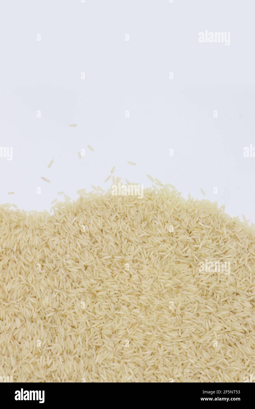 rice background,white jasmine rice closeup background, isolated on ...