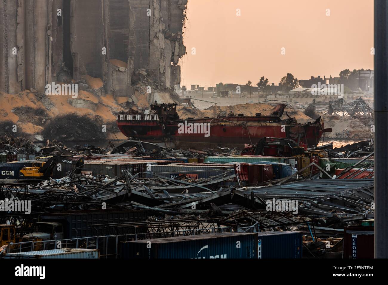 Beirut Port Explosion 4th of August Stock Photo - Alamy