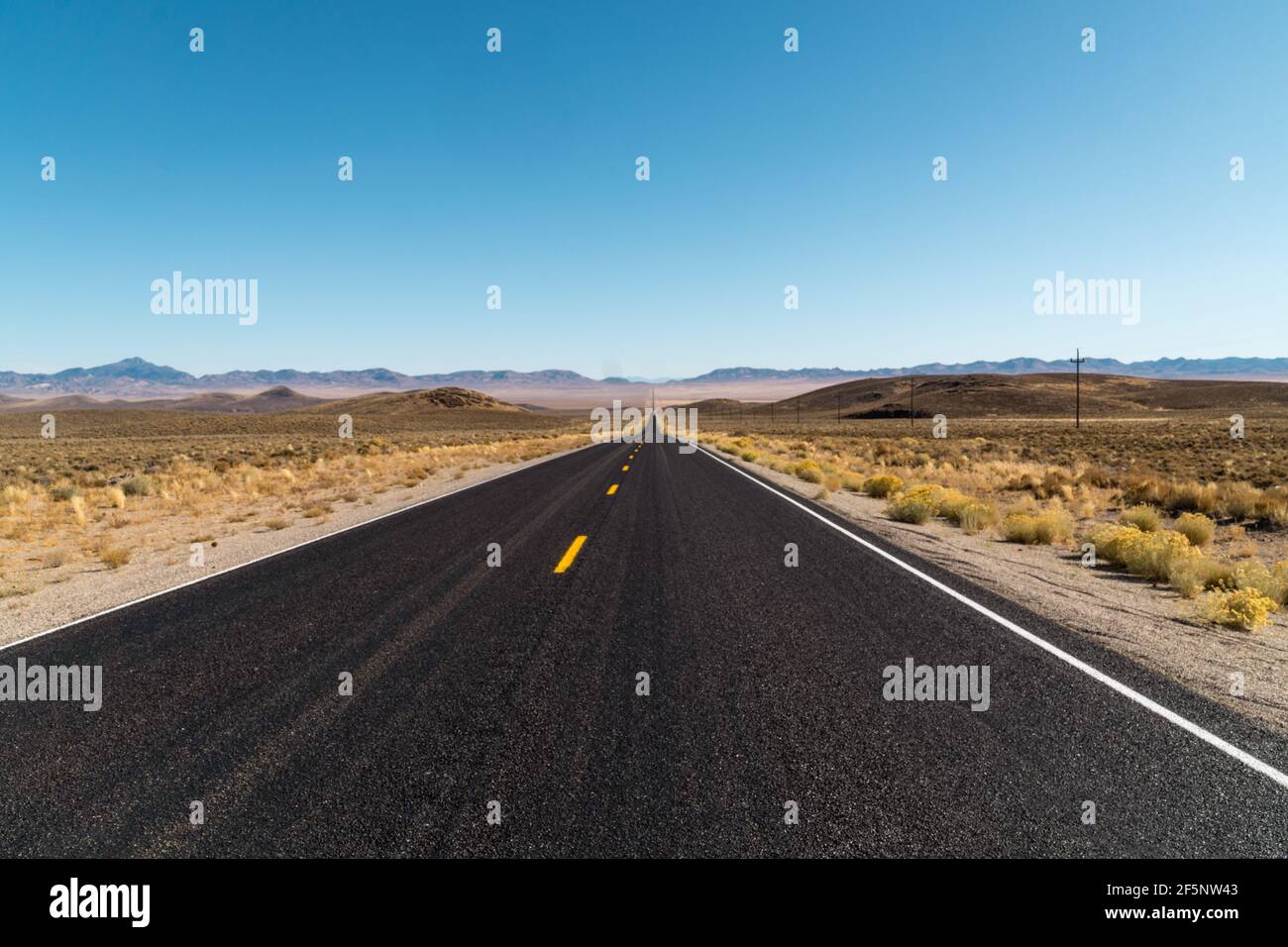 Desert road disappearing distance hi-res stock photography and images ...