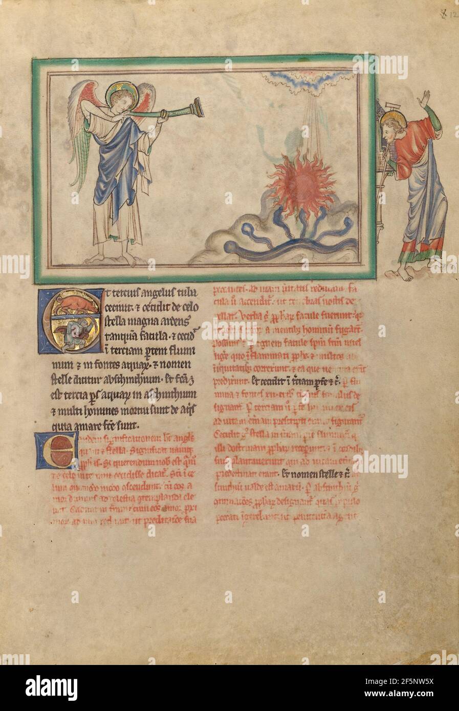 The Third Trumpet: The Burning Star Falls into the River. Unknown Stock ...