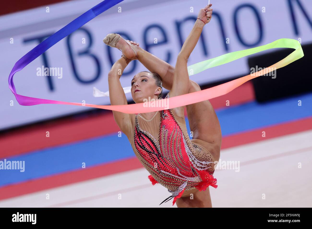 Sofia, Bulgaria. 27th Mar, 2021. Viktoria Bogdanova of Estonia performs ...