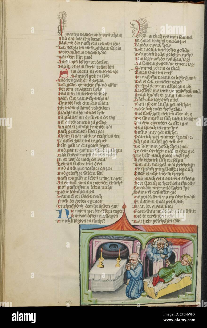 God Appearing to Samuel in his Dream; Eli in Prayer Stock Photo - Alamy