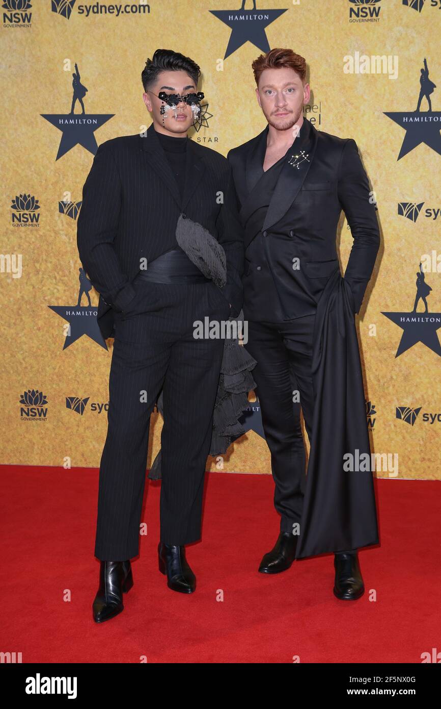 March 27, 2021: SHELDON RILEY and ZAC TOMLINSON attends the Australian ...