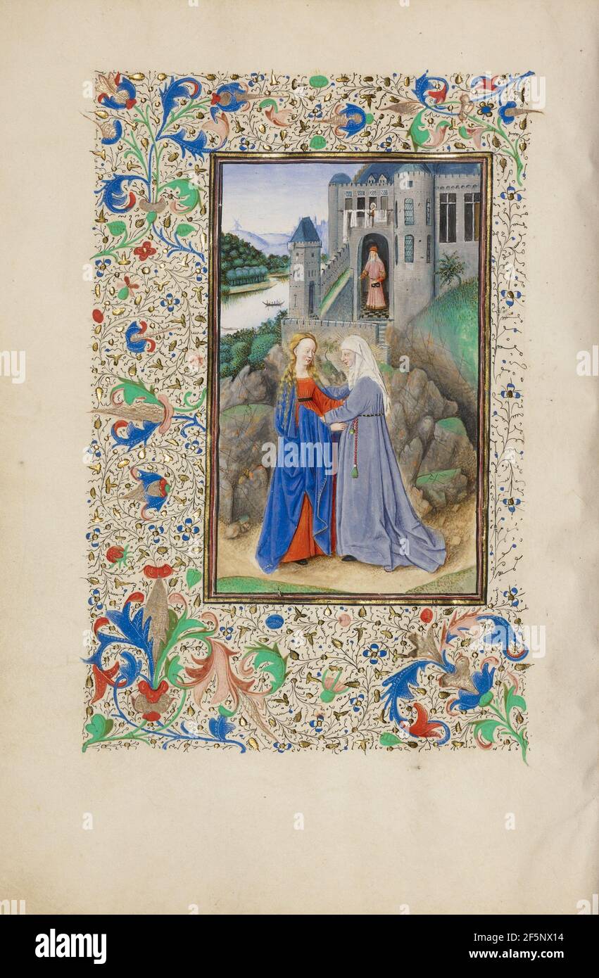 The Visitation. Master of the Llangattock Hours (Flemish, active about ...