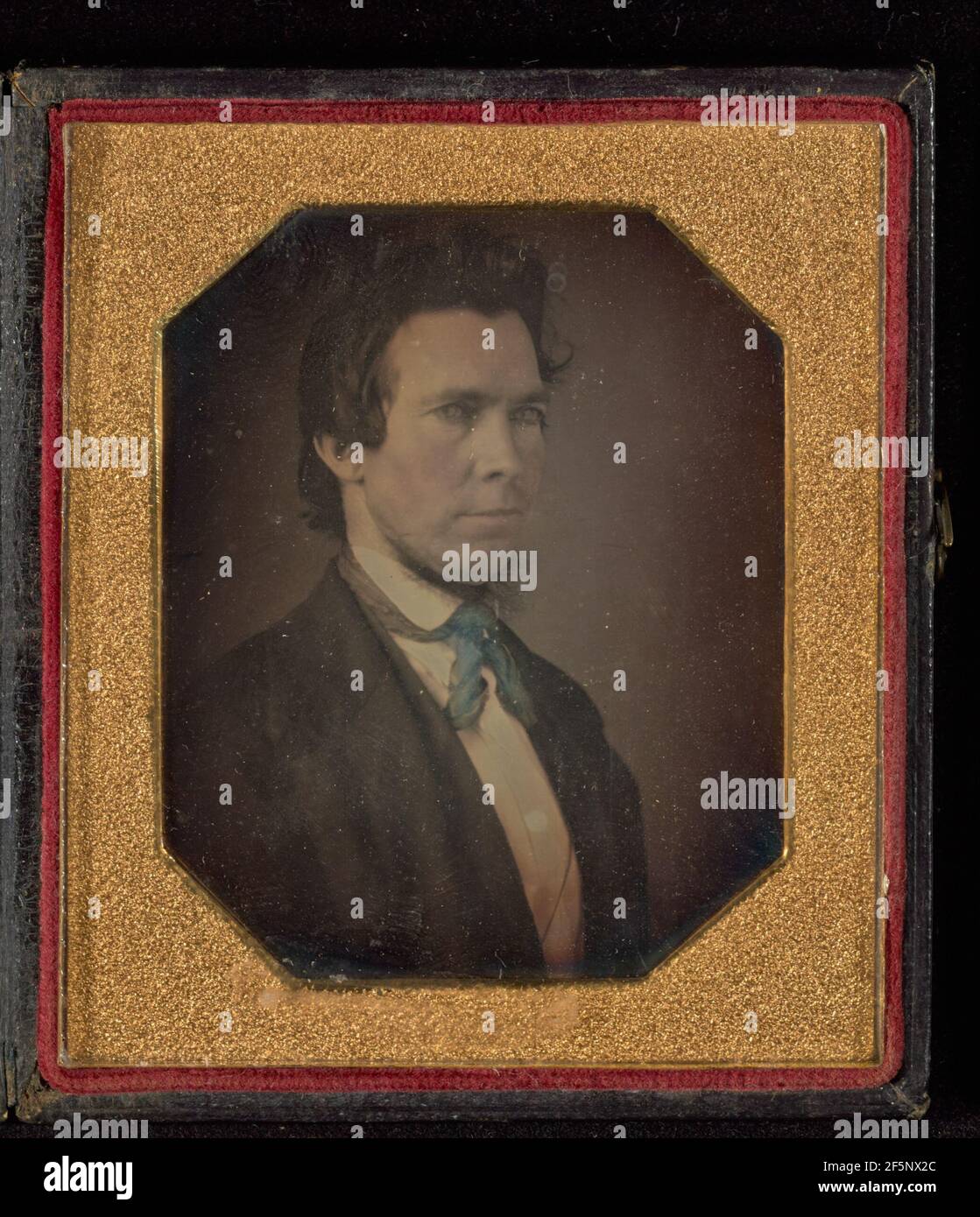 Profile Portrait of a Man. Unknown maker, American Stock Photo - Alamy