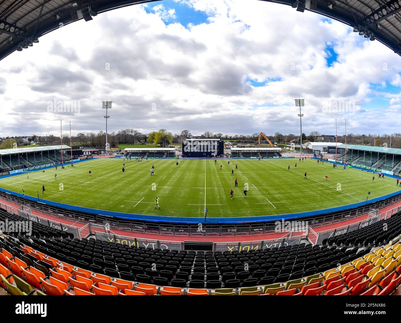 London, UK. 27th Mar, 2021. The Stonex Stadium ready for the Womens ...