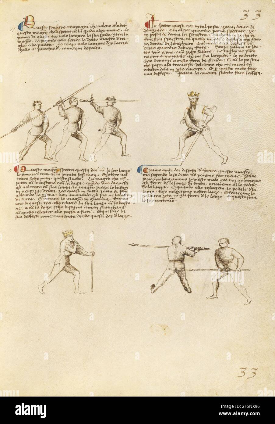 Combat with Sword, Staff, and Lance. Fiore Furlan dei Liberi da ...