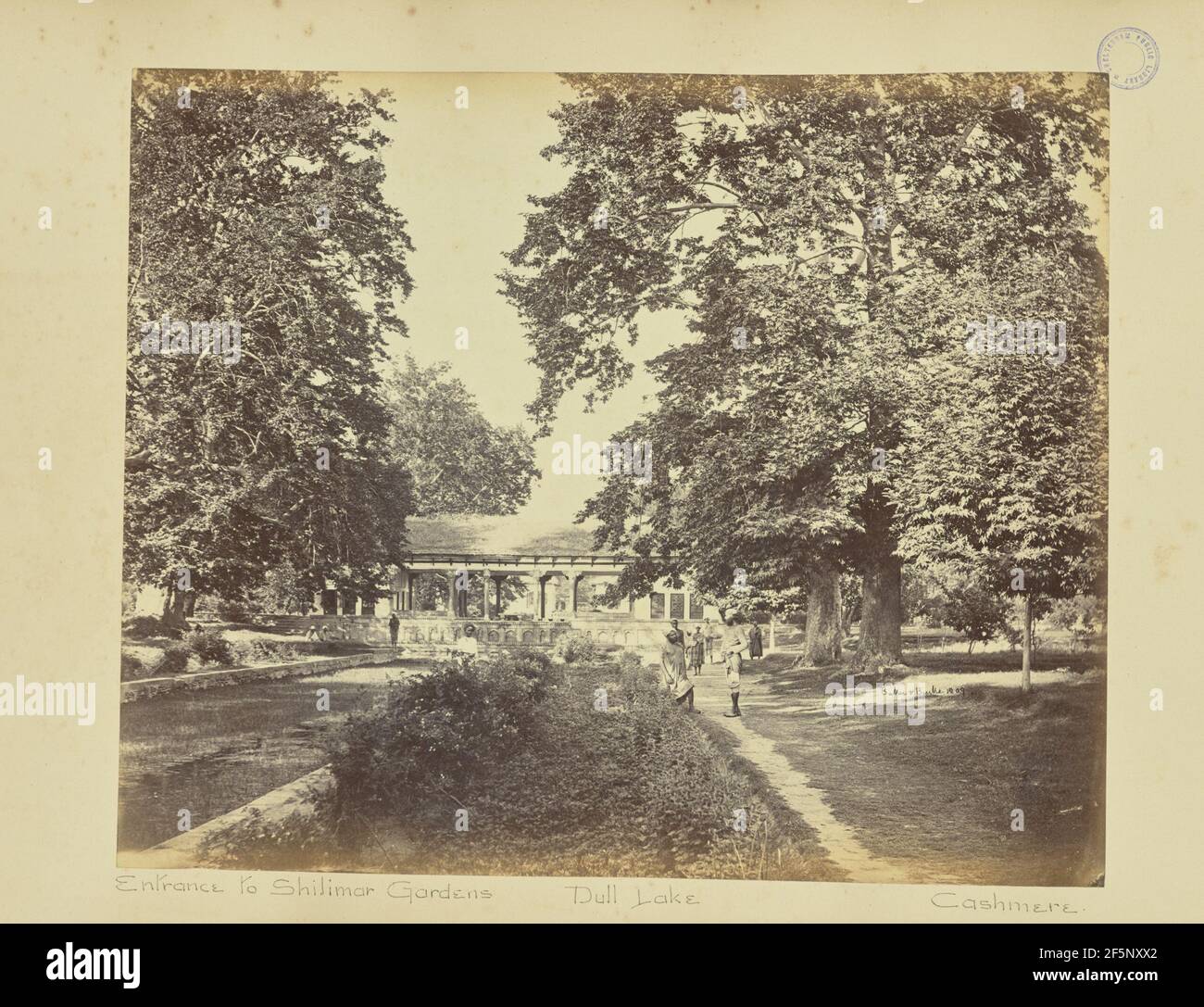 Entrance to Shilimar Gardens. Dull Lake. Cashmere. Baker & Burke ...