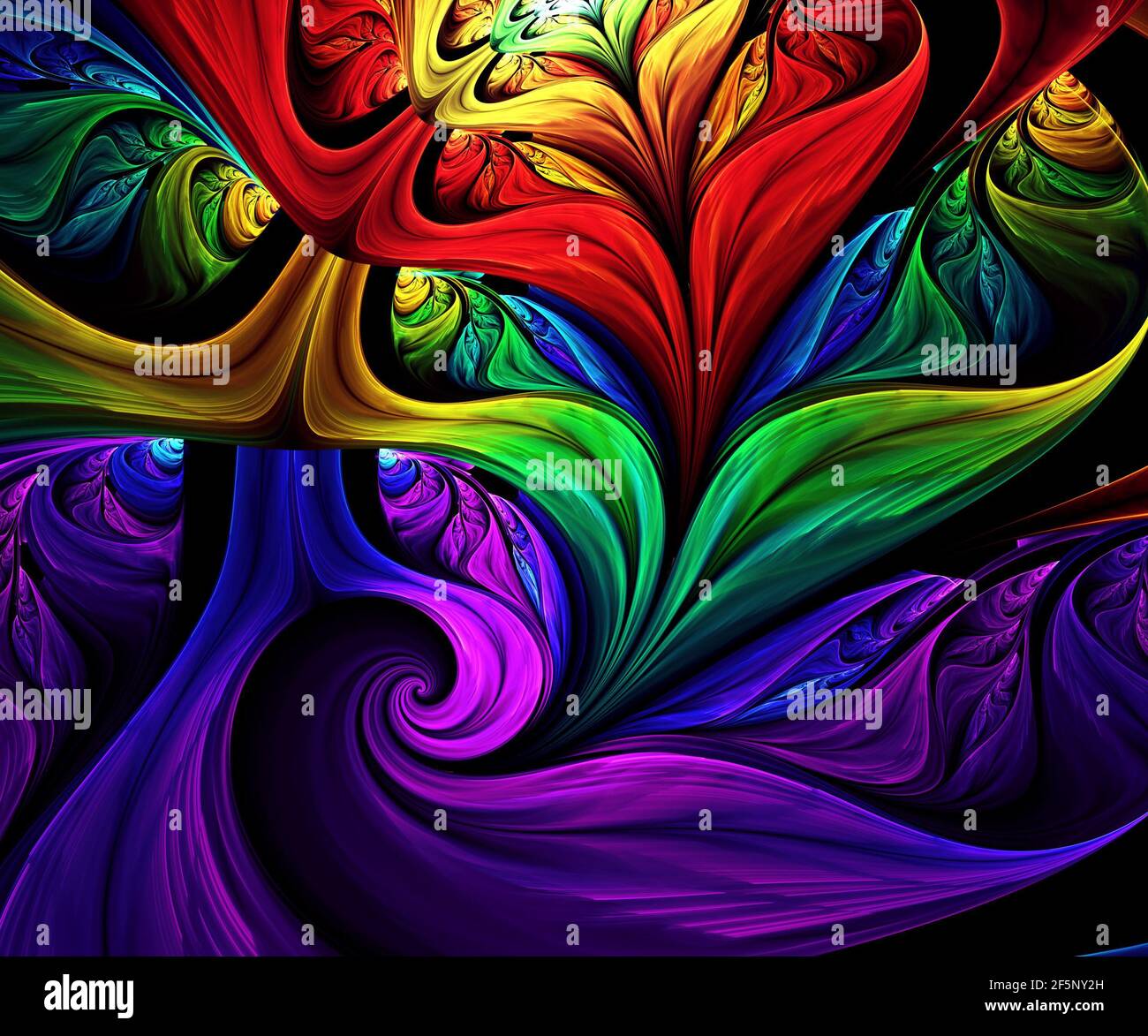 Computer generated fractal artwork for creative art,design and ...