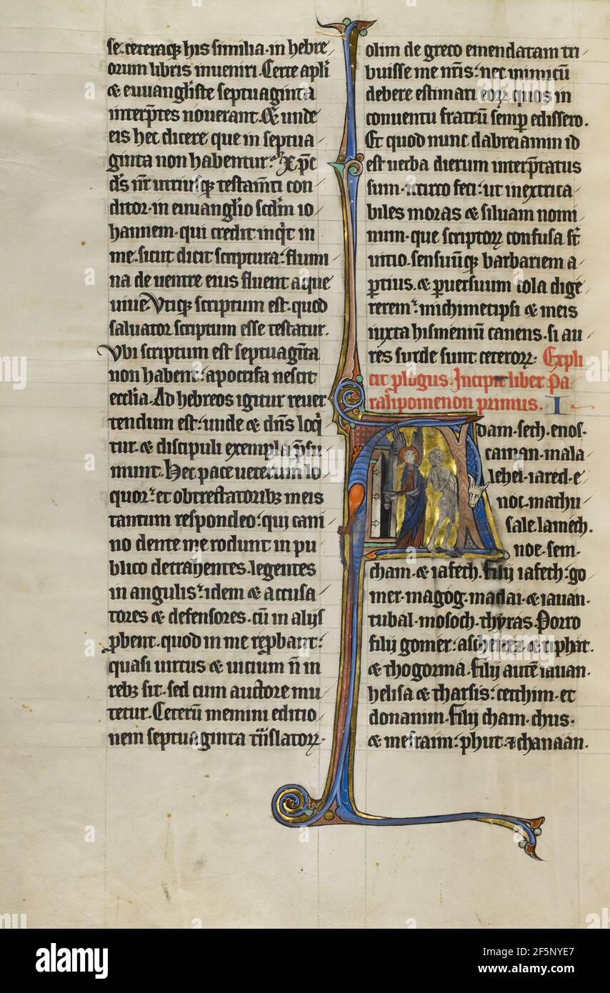 Expulsion from paradise or the expulsion of adam and eve hi-res stock ...