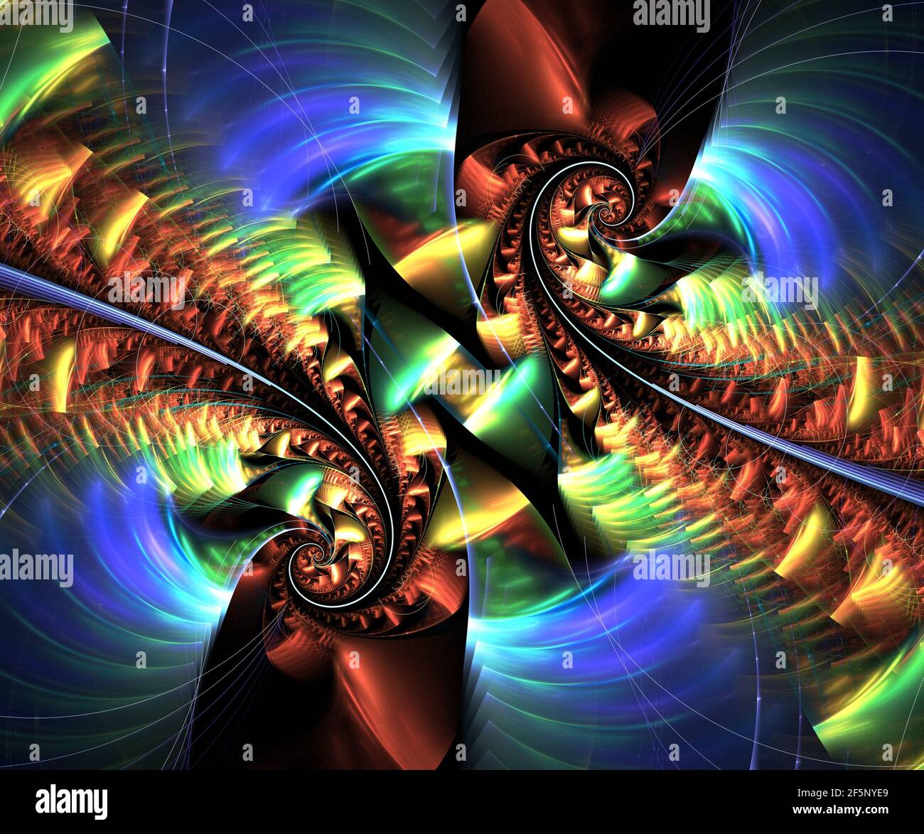 Computer generated fractal artwork for creative art,design and ...