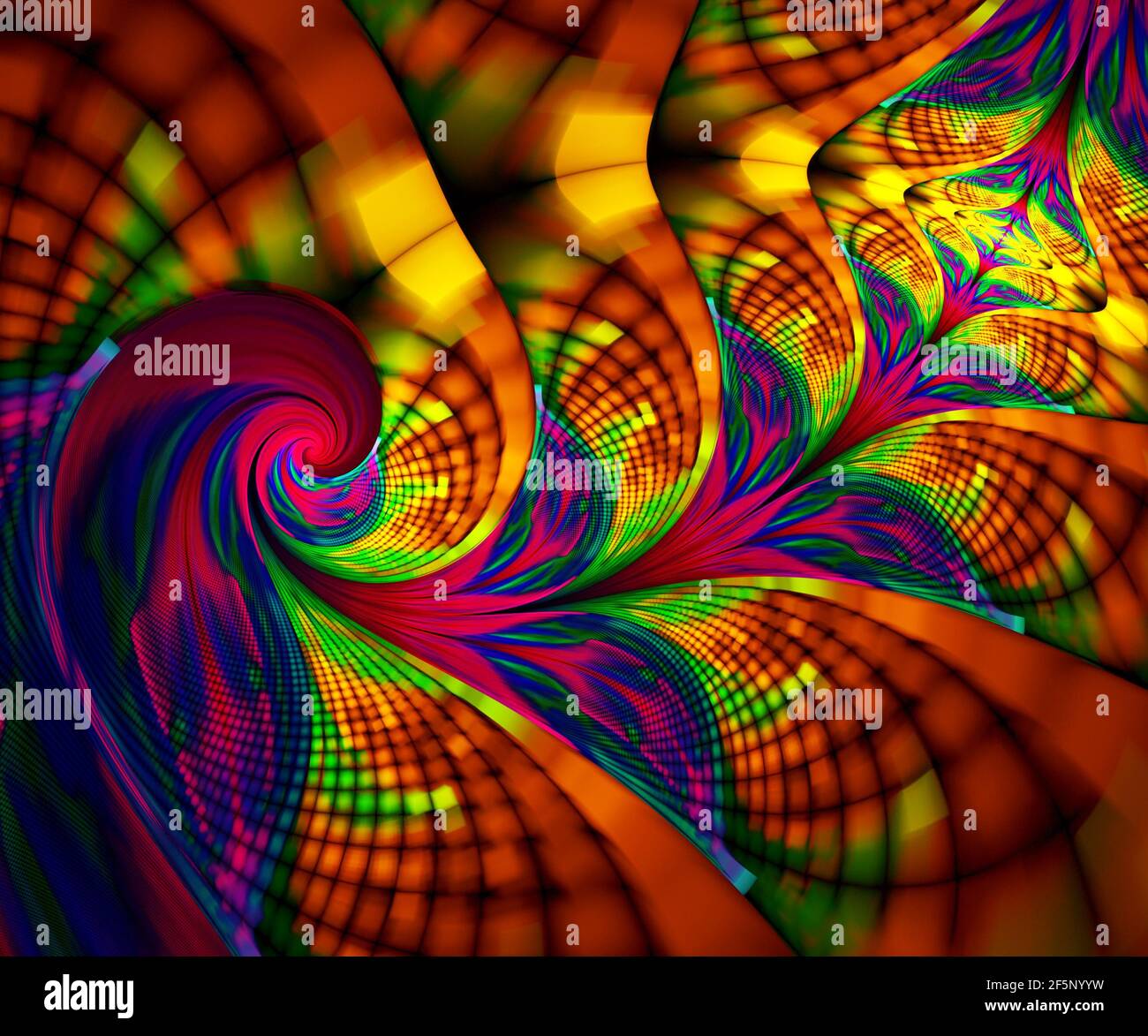 Computer generated fractal artwork for creative art,design and ...