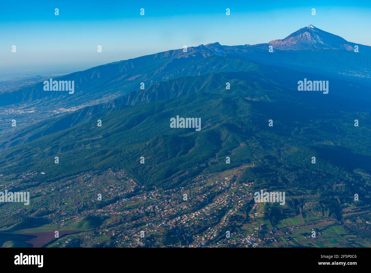 Pico de Teide overlooking Tenerife, Canary islands, Spain Stock Photo ...