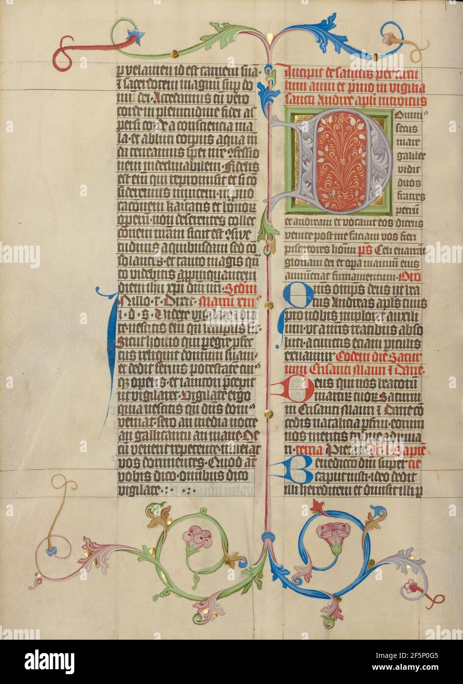 Decorated Initial D. Master Michael (Austrian, active about 1420 until ...