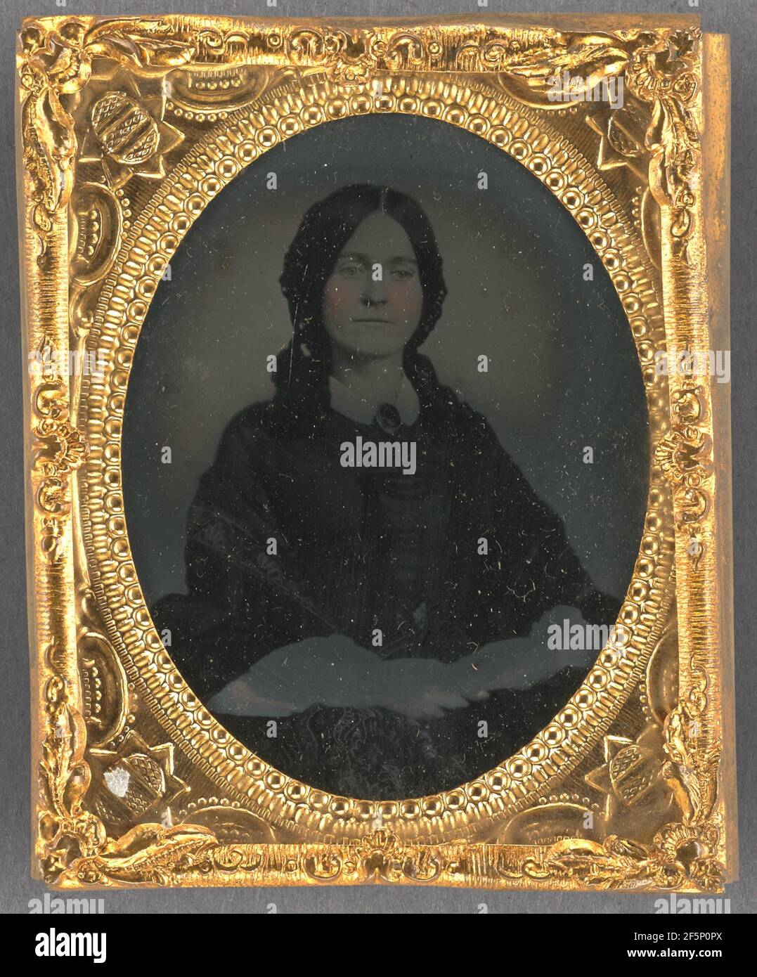 Portrait of a Seated Young woman with Brooch. Albin Yeaw (American ...