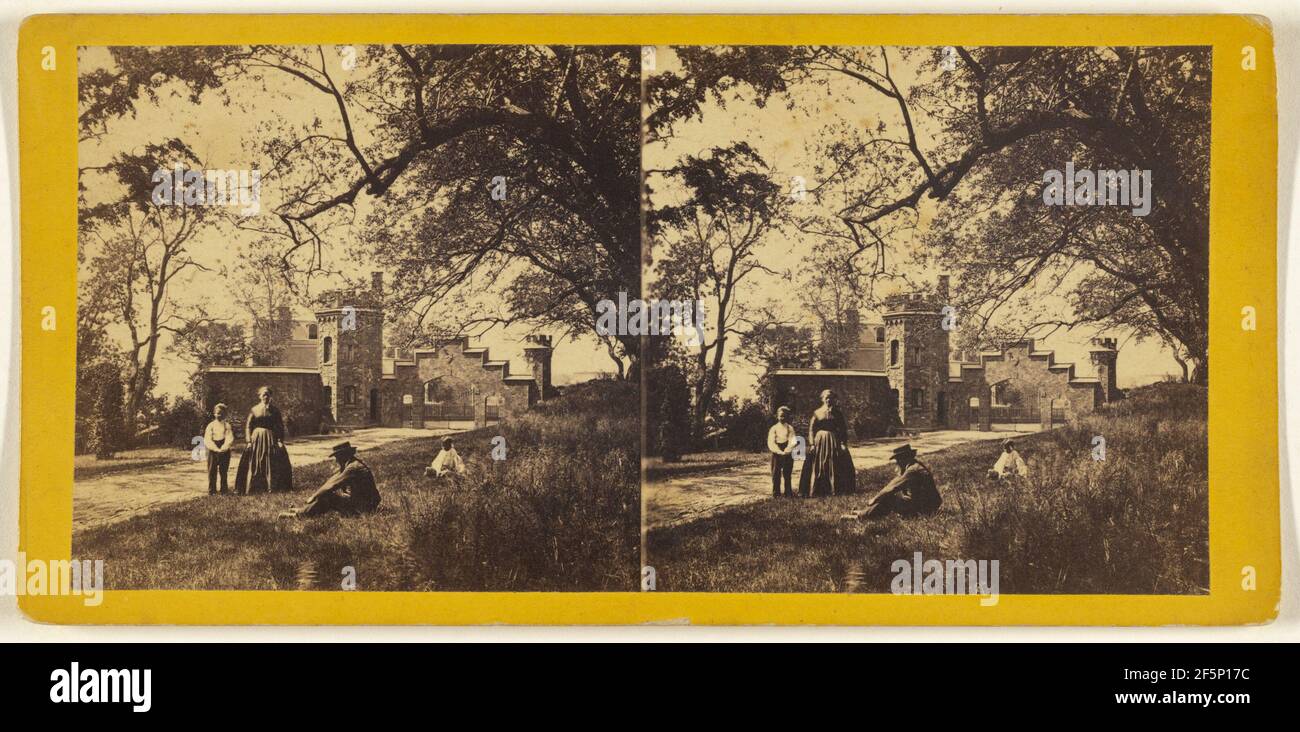 Stevens' Residence, Castle Point, Hoboken. Gateway and Lodge.. Edward ...