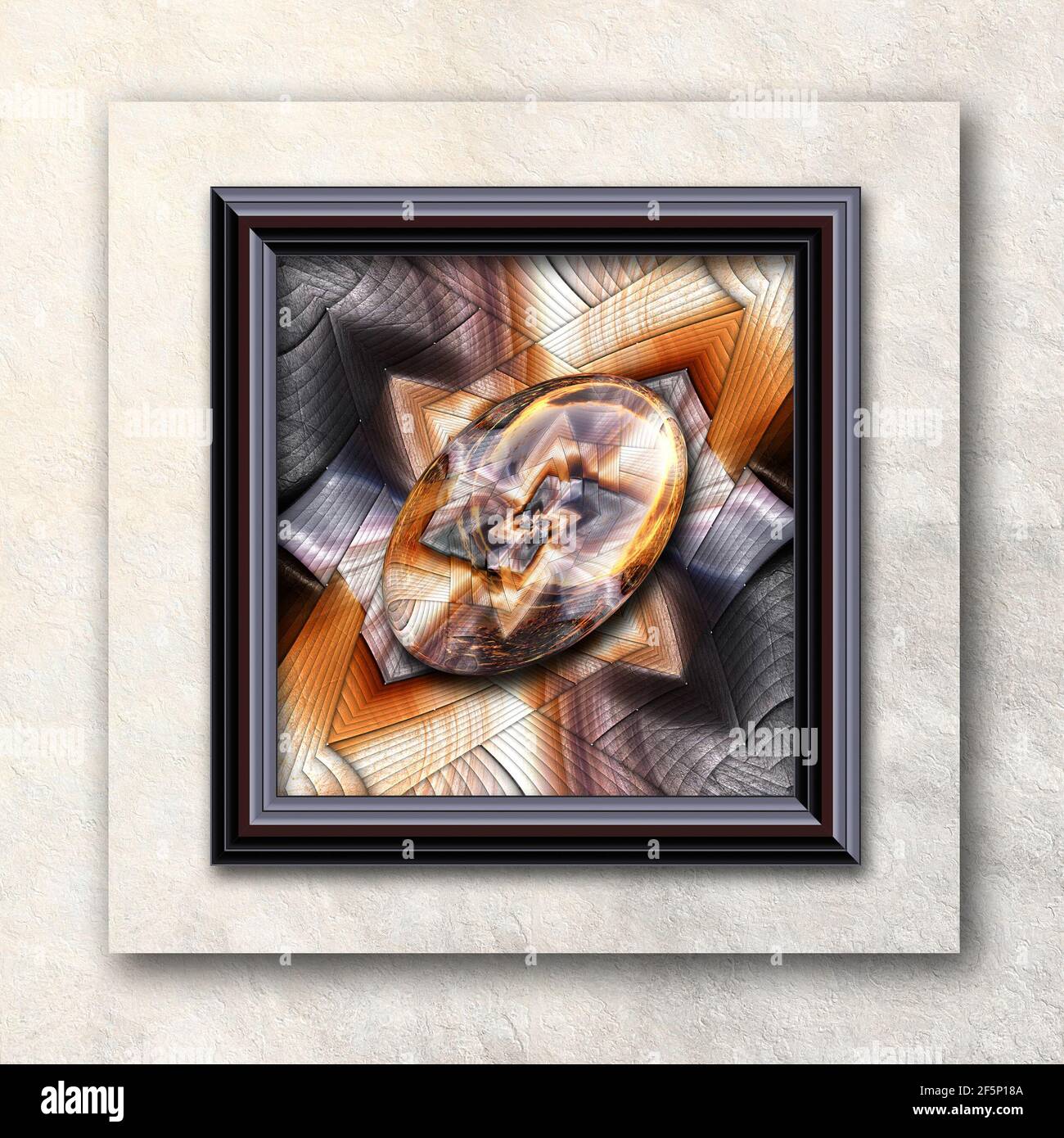 3D rendering combo artwork with fractal and fractal buttons in elegant ...