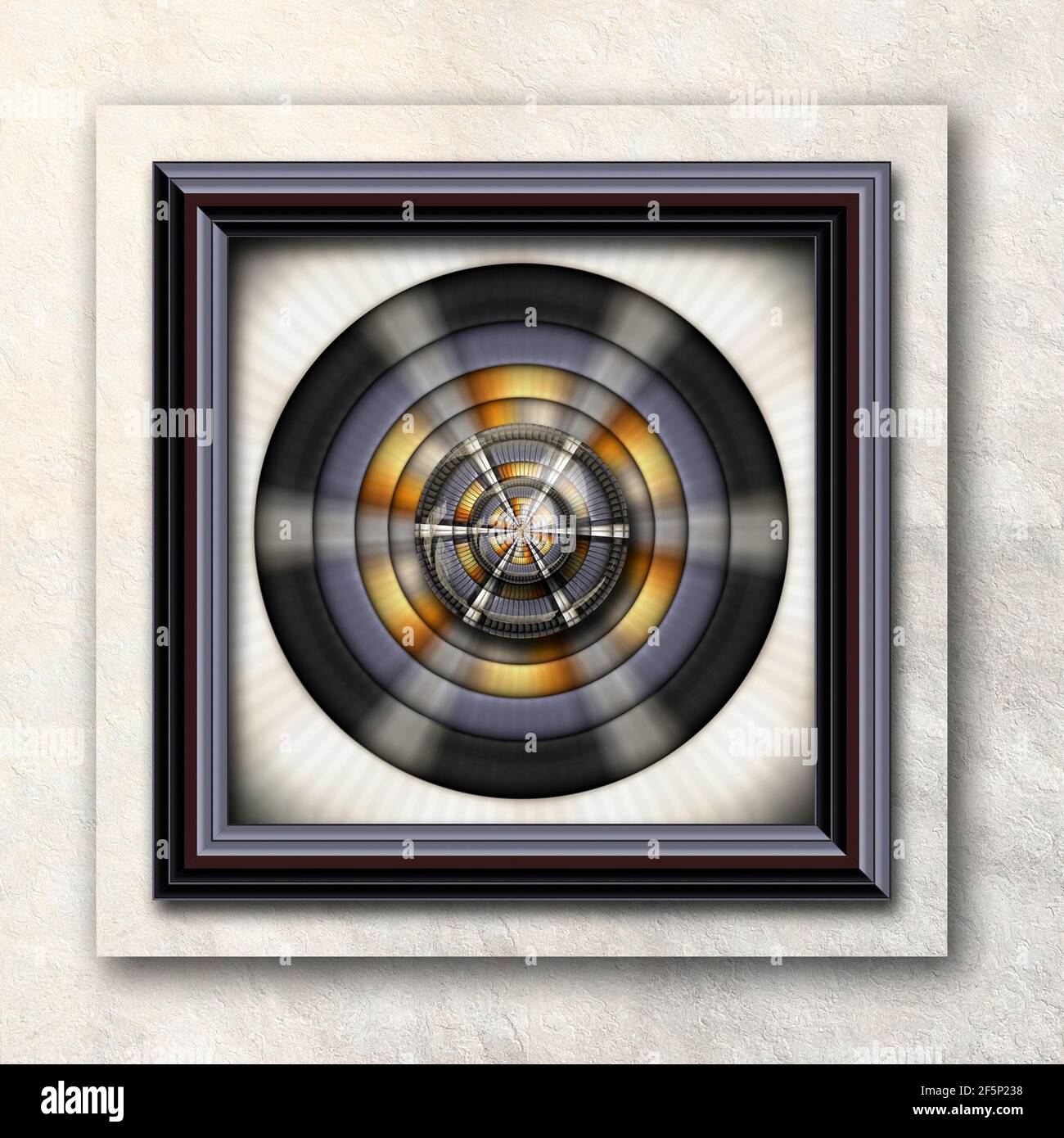 3D rendering combo artwork with fractal and fractal buttons in elegant ...