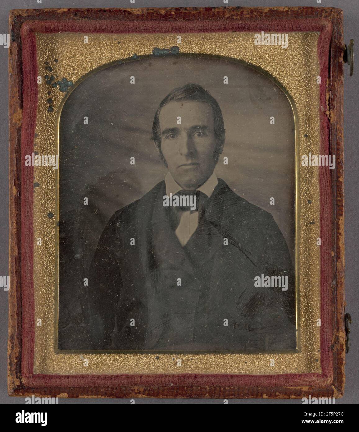 Portrait of a Seated Man. Unknown maker, American Stock Photo - Alamy