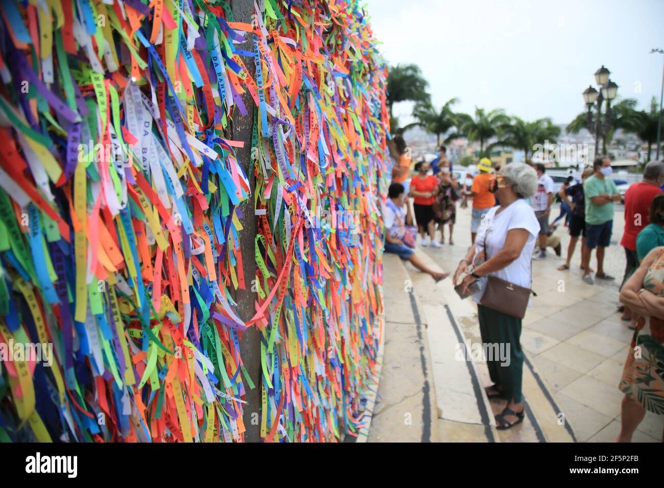 salvador, bahia, brazil - february 17, 2021: mass in the Basilica of ...