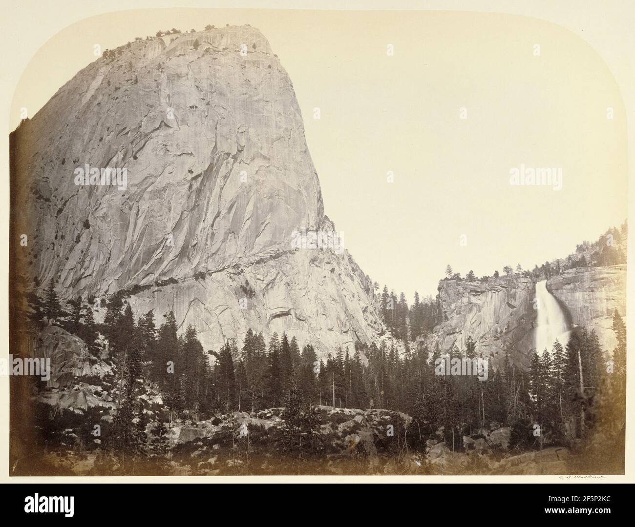 Mt. Broderick - Nevada Fall - Yo Semite. Carleton Watkins (American ...
