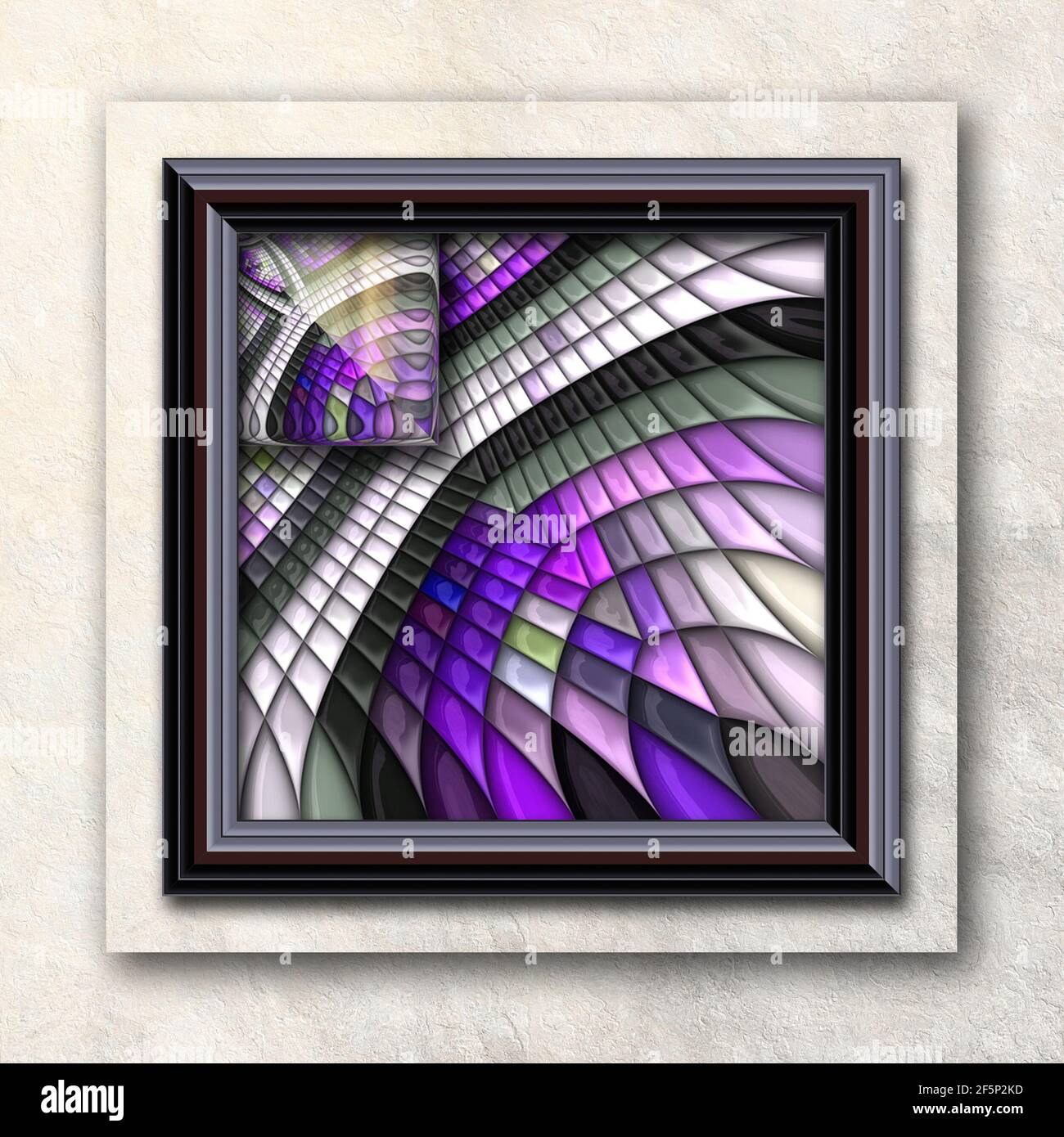 3D rendering combo artwork with fractal and fractal buttons in elegant ...
