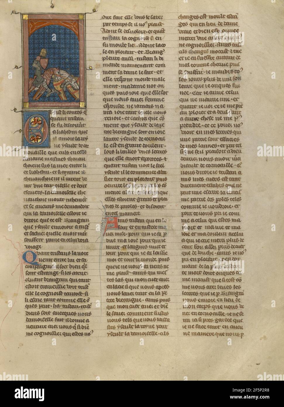 Lamorat and Tristan Fighting. Unknown Stock Photo - Alamy