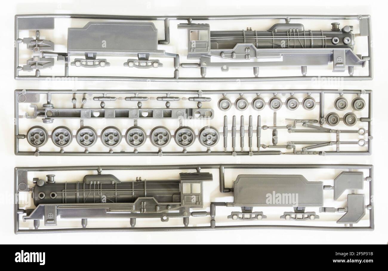 D51 Japanese steam locomotive Plastic model parts Stock Photo - Alamy
