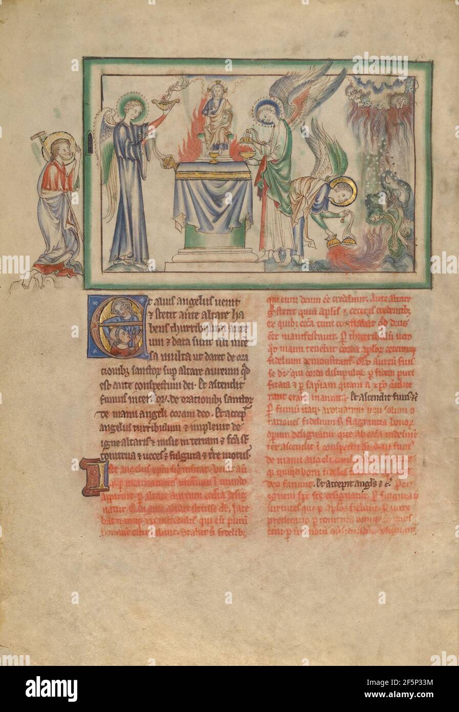 The Seventh Seal: An Angel Censing an Altar and Pouring the Censer over ...