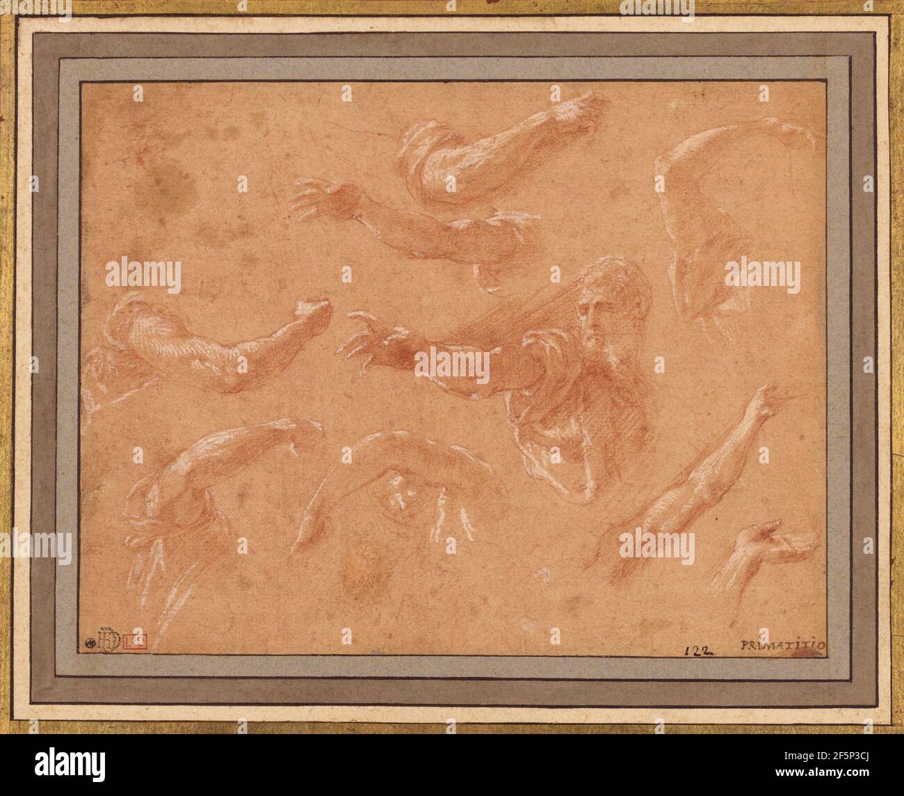 Study of God the Father with Angels. Francesco Primaticcio (Italian ...