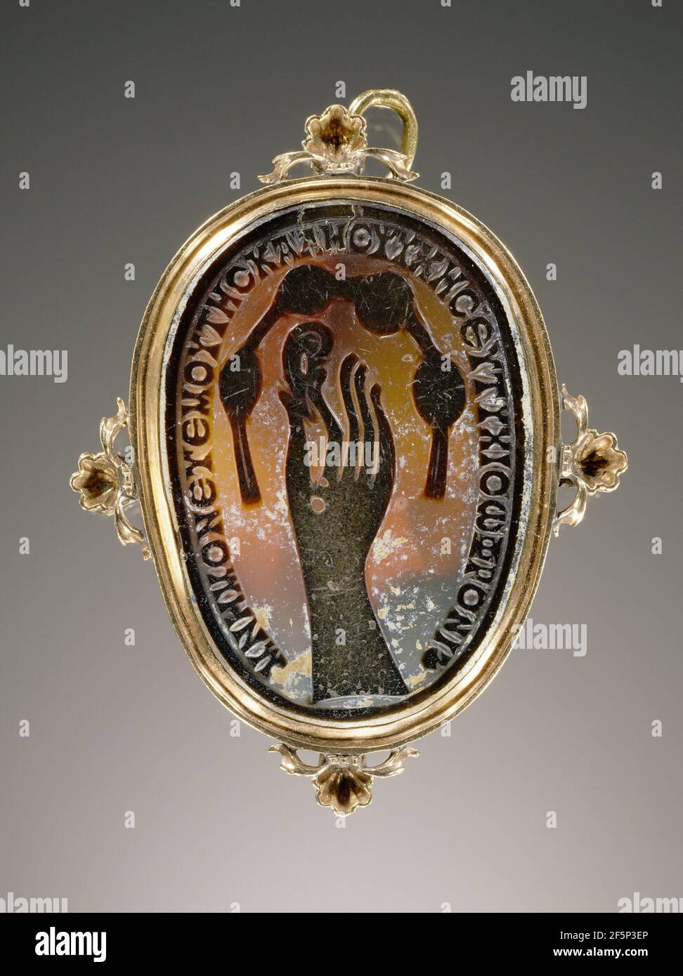 Cameo set in a modern mount. Unknown Stock Photo - Alamy