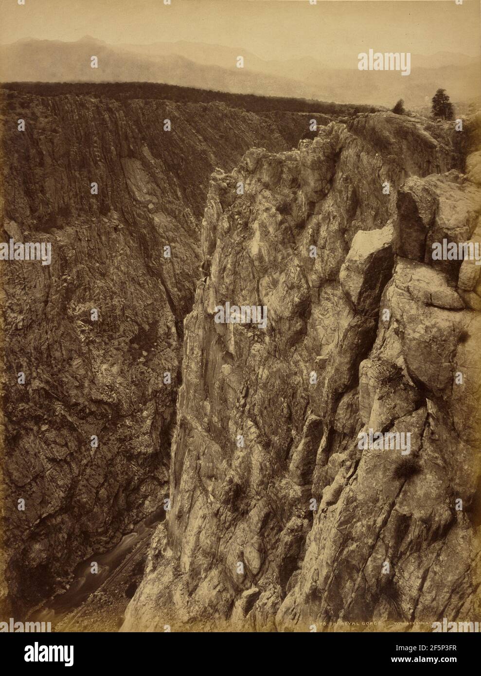 The Royal Gorge. William Henry Jackson (American, 1843 - 1942 Stock ...