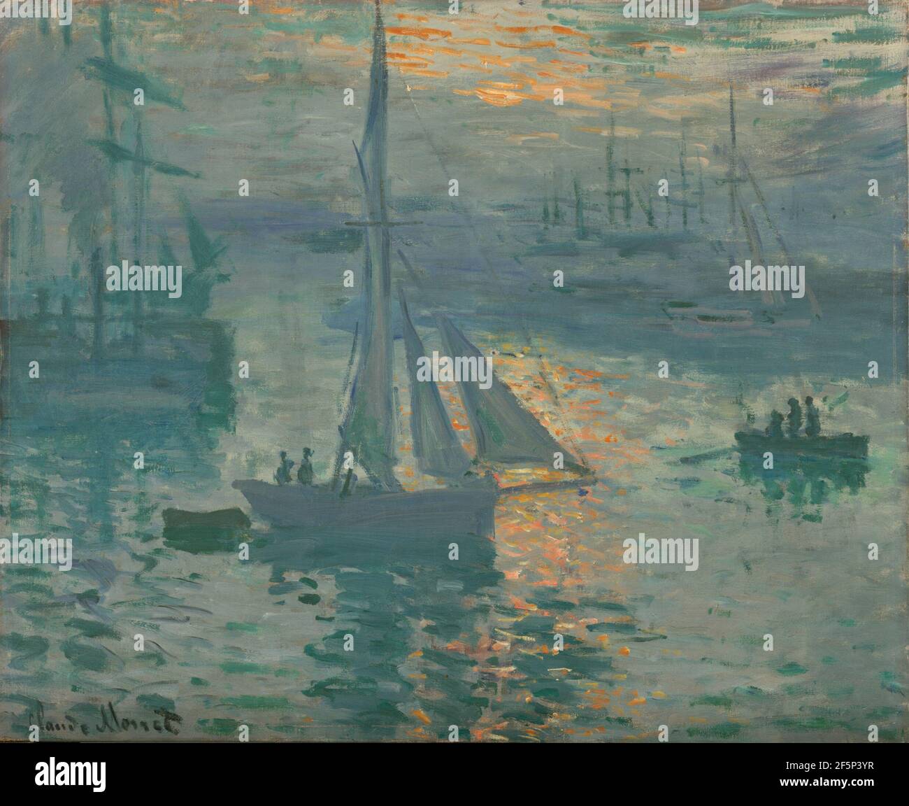 Monet coastal impressionist oil hi-res stock photography and images - Alamy