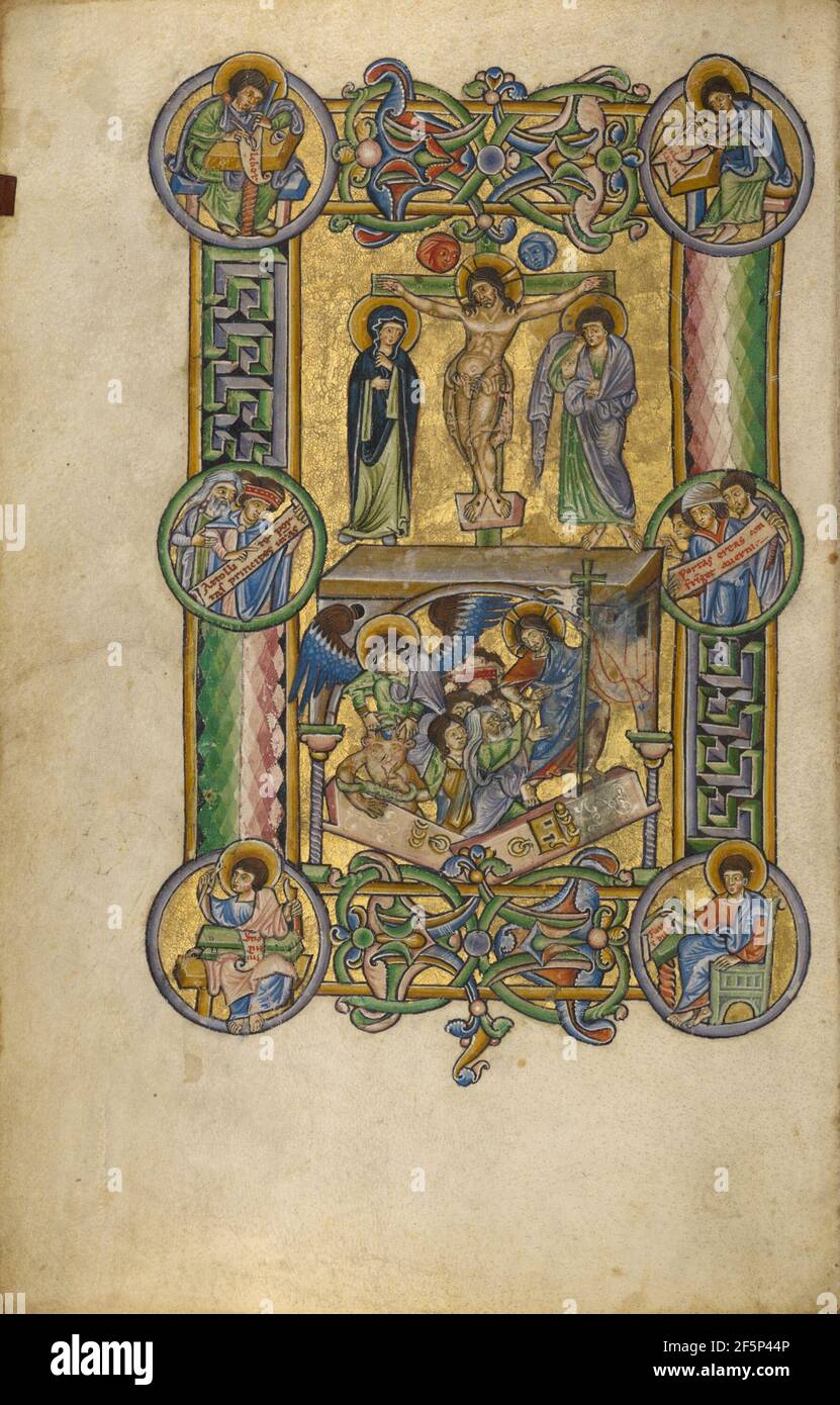 The Crucifixion and The Harrowing of Hell. Unknown Stock Photo - Alamy The Crucifixion and The Harrowing of Hell. Unknown Stock Photo - Alamy