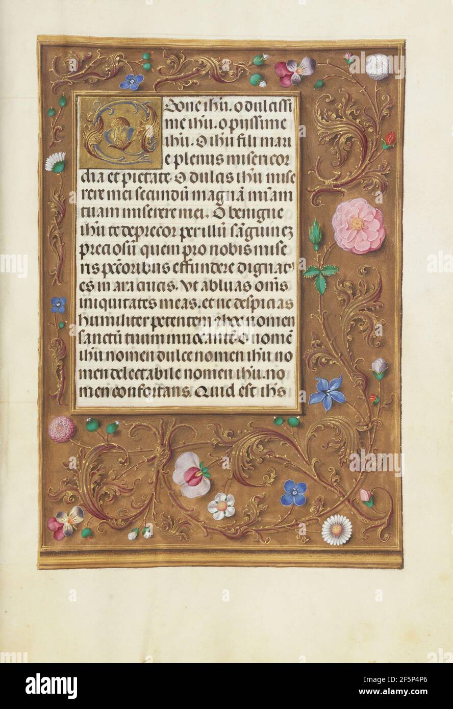 Decorated Text Page. Unknown Stock Photo - Alamy