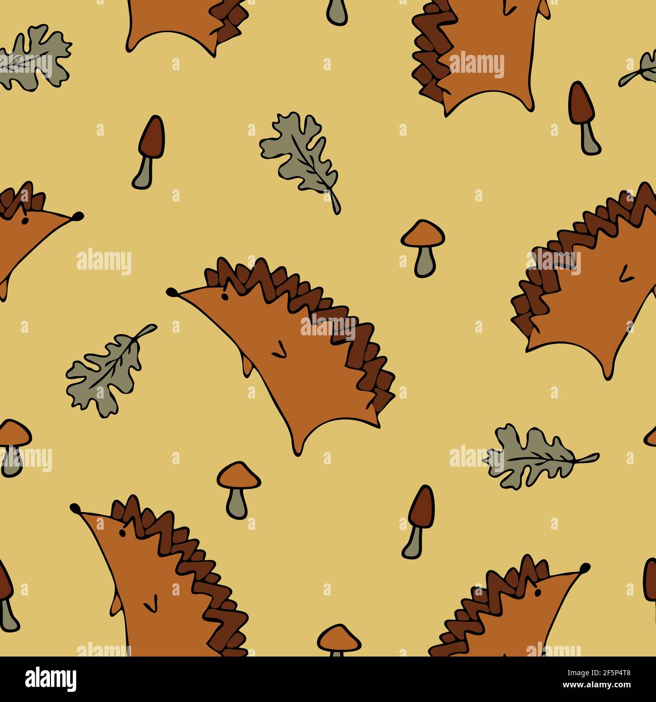 Cartoon Fall Leaves Wallpaper