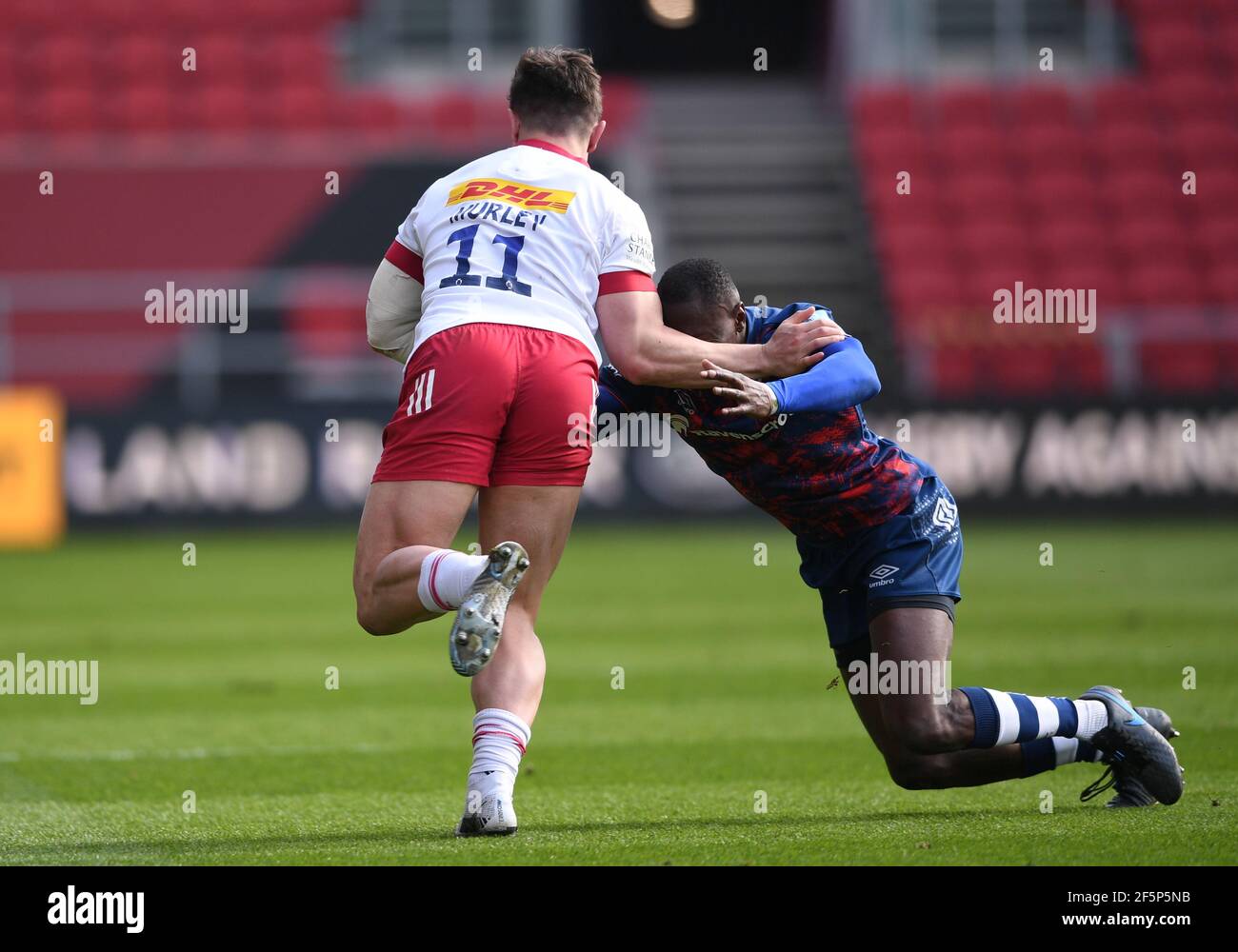 Ashton Gate Stadium, Bristol, UK. 27th Mar, 2021. Premiership Rugby ...