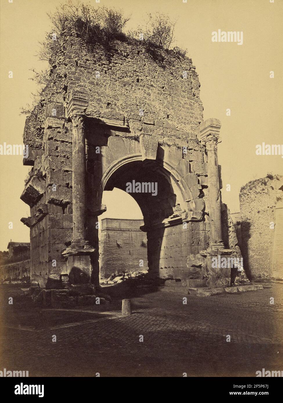 Arch of Drusus. Robert Macpherson (Scottish, 1811 - 1872 Stock Photo ...