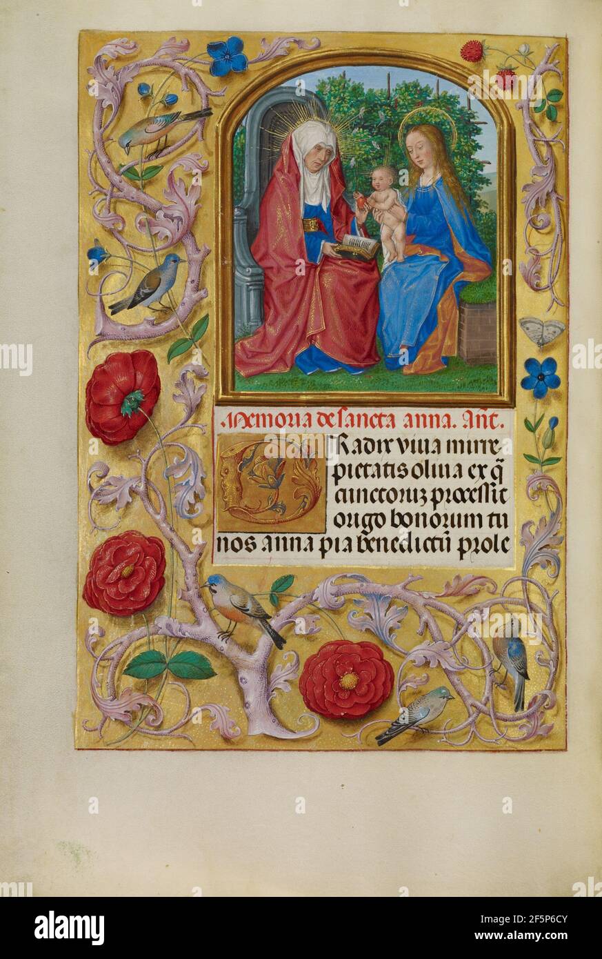 The Virgin and Child with Saint Anne. Master of James IV of Scotland ...