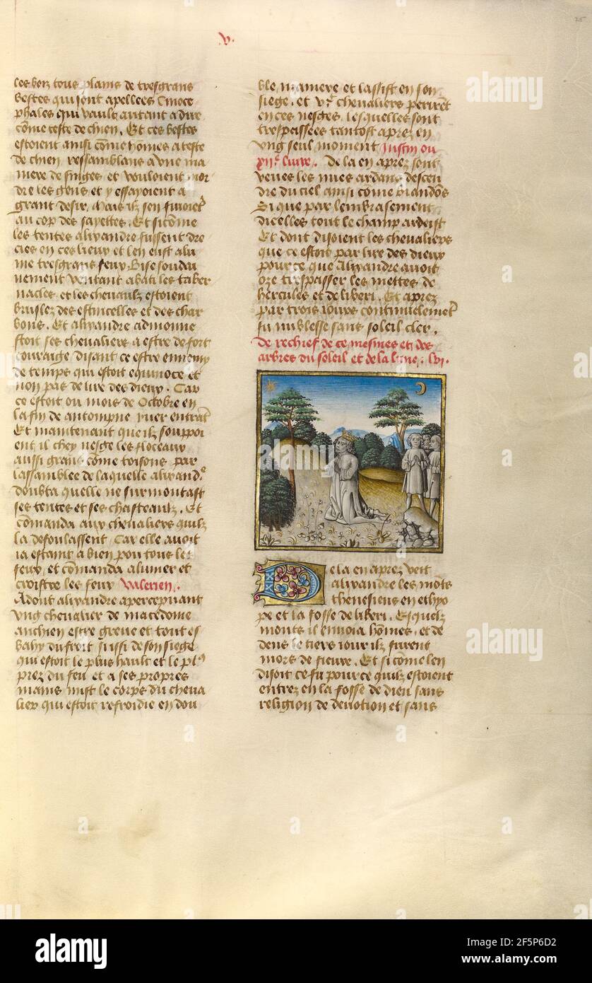 Alexander the Great Consulting the Oracle of the Tree. Unknown Stock ...