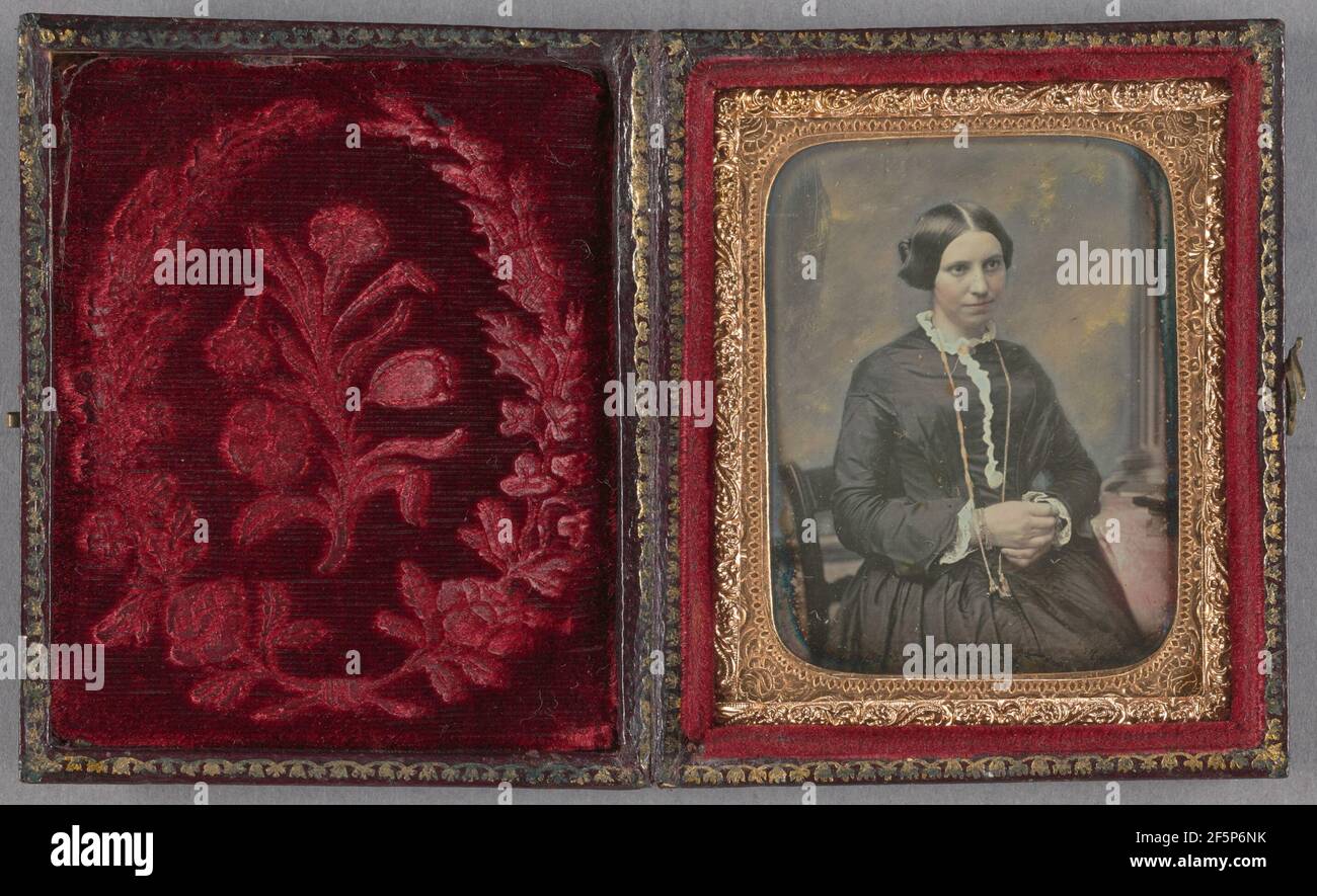 Portrait of Esther Peacock. Unknown maker, British Stock Photo - Alamy