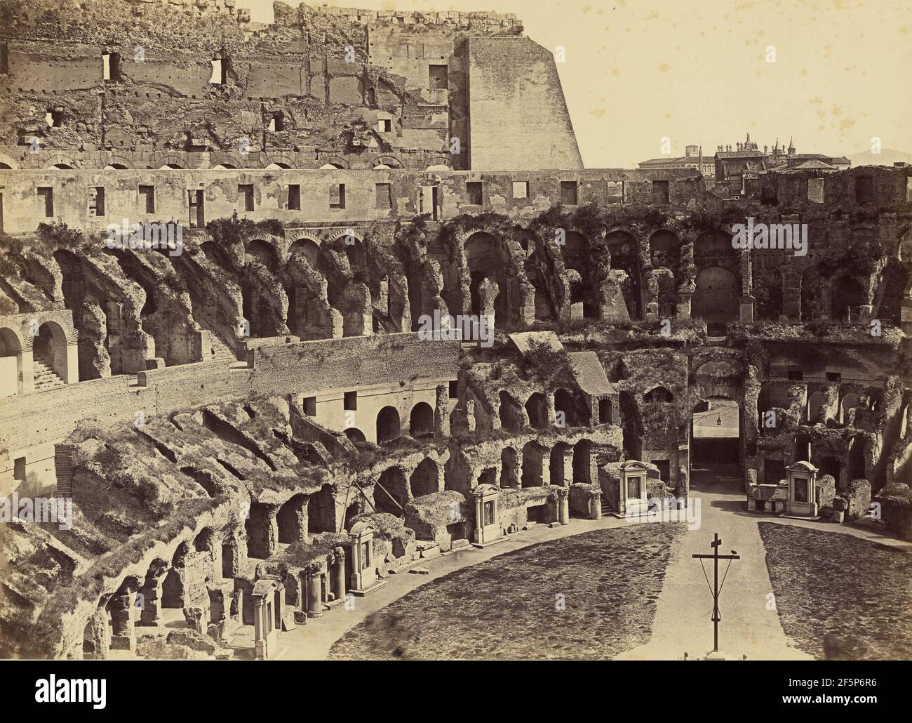 Interior of the Colosseum - Rome. Tommaso Cuccioni (Italian, 1790 ...