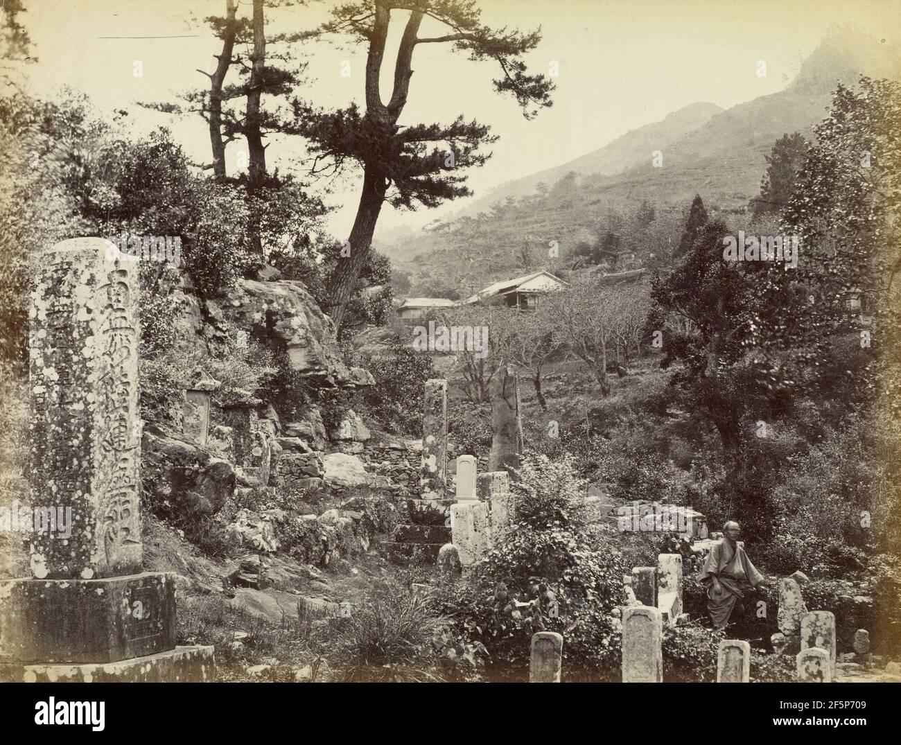 Japanese Cemetery for the Common People. Felice Beato (English, born ...