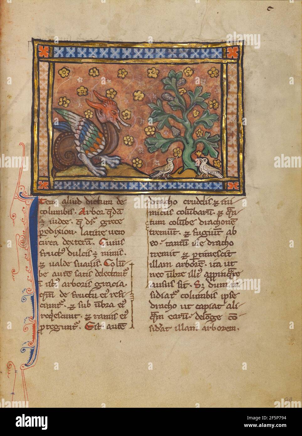 A Dragon Charging Two Doves. Unknown Stock Photo - Alamy