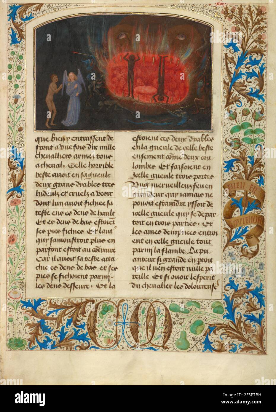 The Beast Acheron. Simon Marmion (Flemish, active 1450 - 1489 Stock ...