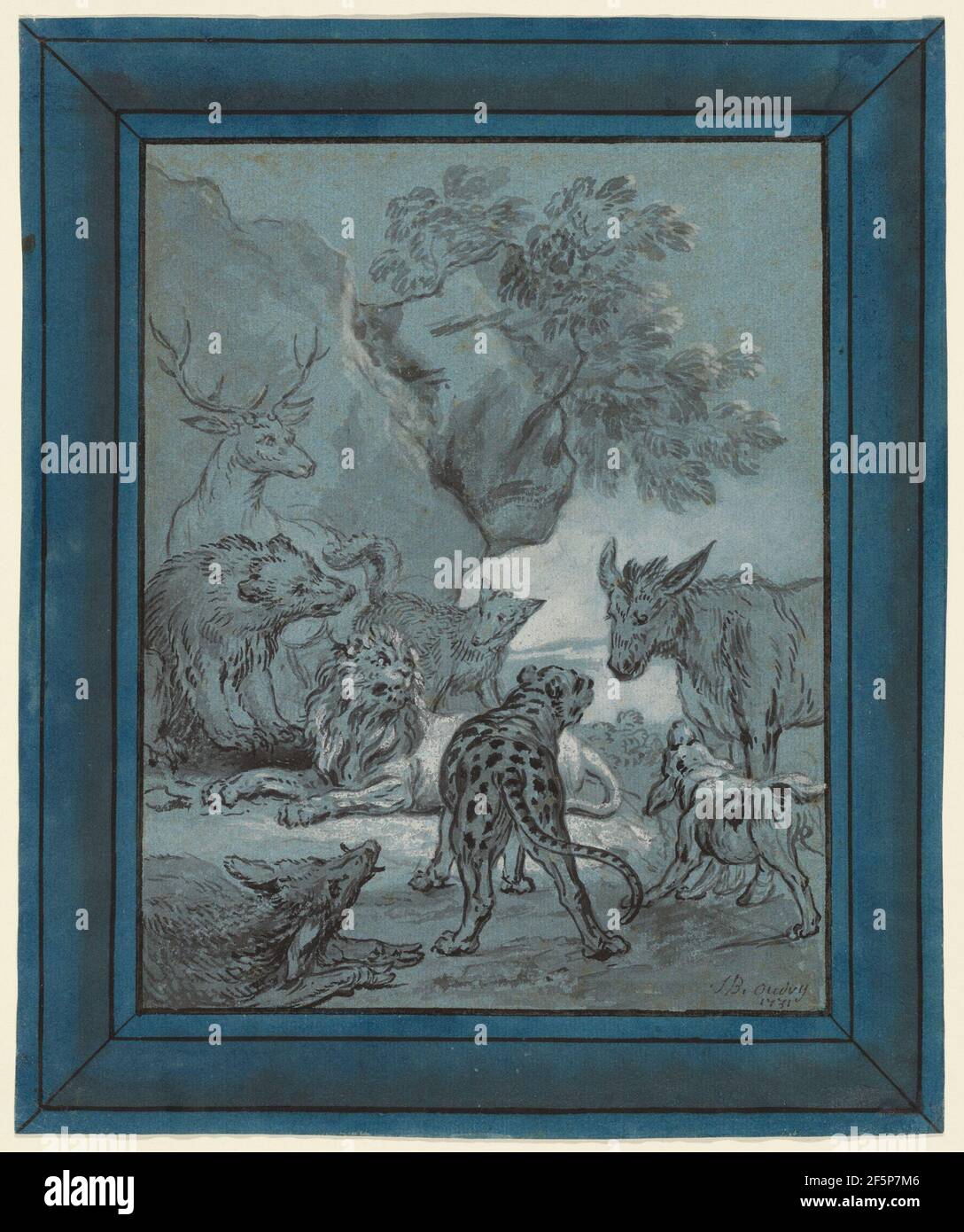 The Plague-stricken Animals. Jean-Baptiste Oudry (French, 1686 - 1755 ...