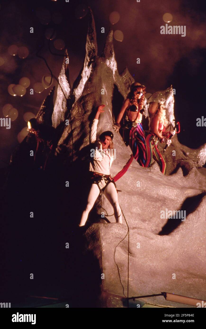 David Lee Roth atop Tower Records in Hollywood, California January 21 ...