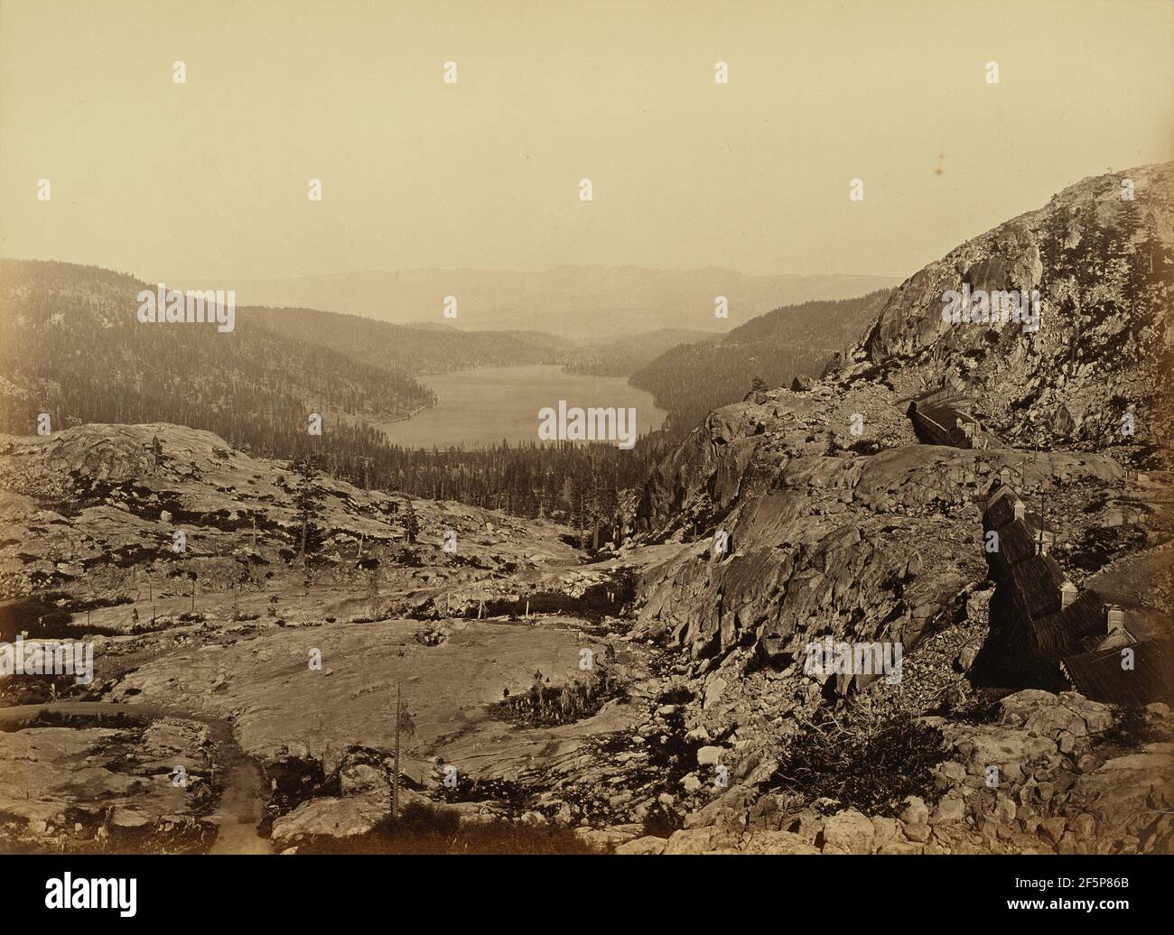 Donner Lake, C. P. R. R.. Carleton Watkins (American, 1829 - 1916 Stock ...